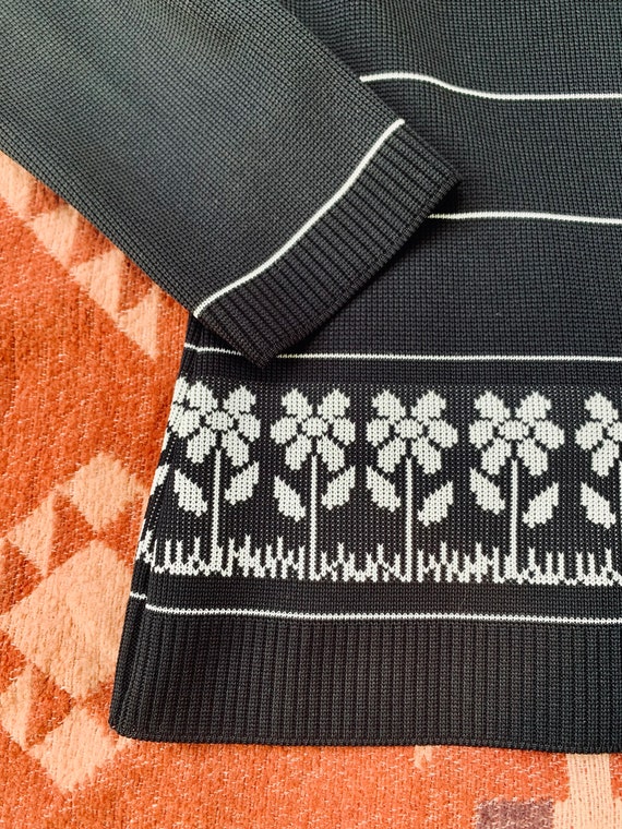 Vintage 1960’s Union Label Double Knitwear Black & Wh… - Gem