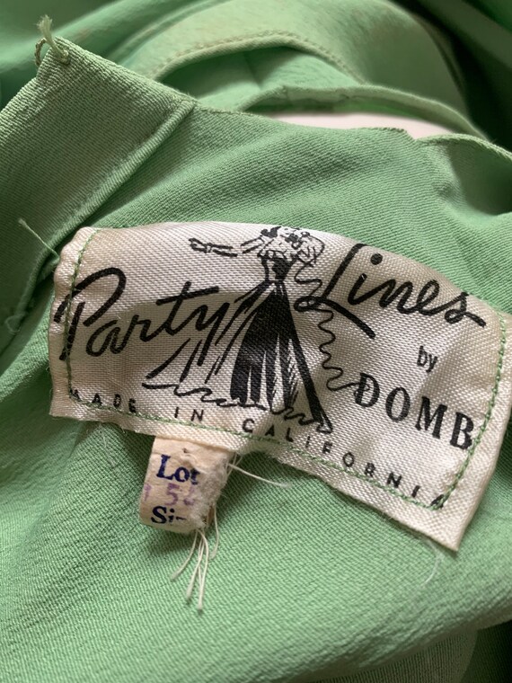 Rare Vintage 1940’s Party Line by Emma Domb Pistachio… - Gem