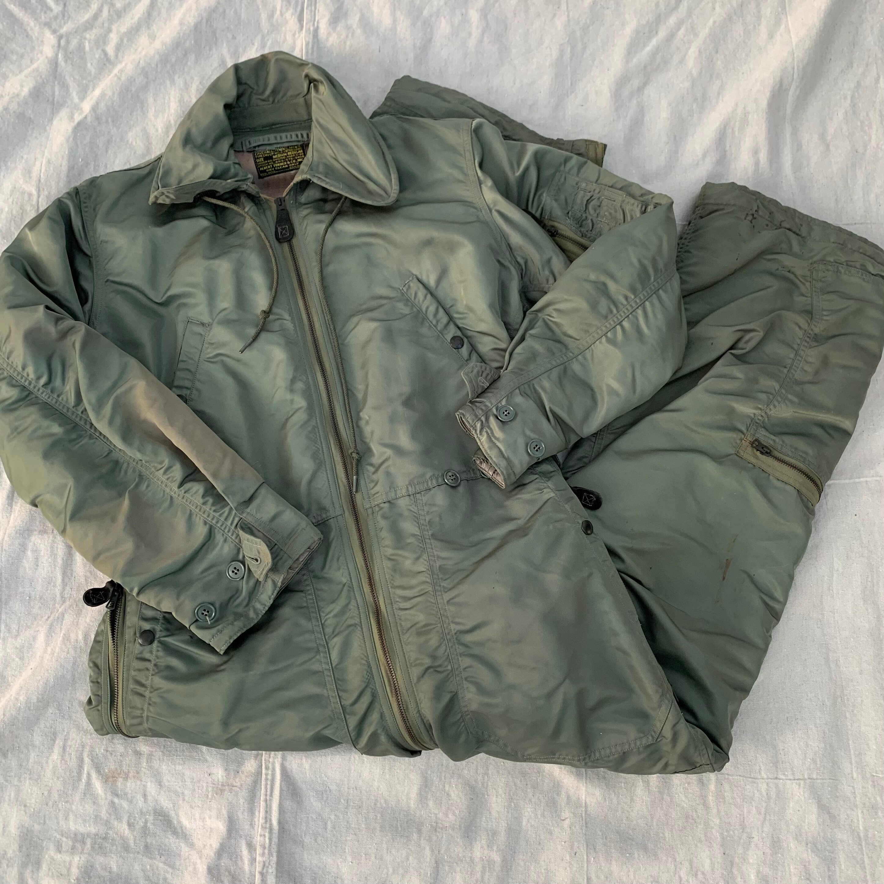 Vintage Pre-60s Rayon & Wool USAF CWU-1P Insulated Flight Coveralls ...