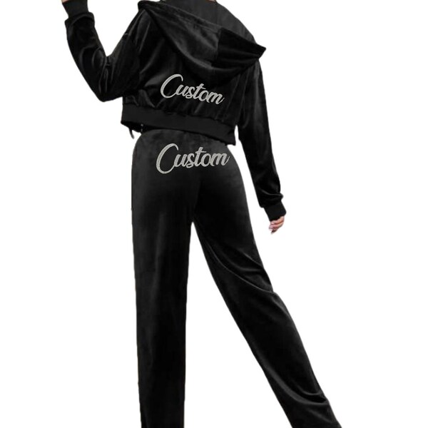 Rhinestone Tracksuit - Etsy