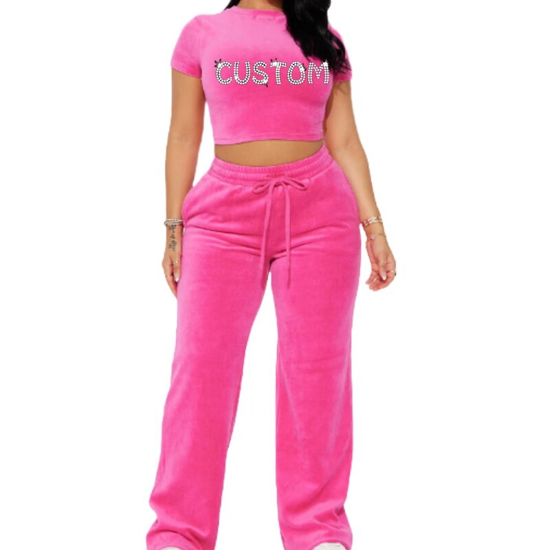 Rhinestone Tracksuit - Etsy