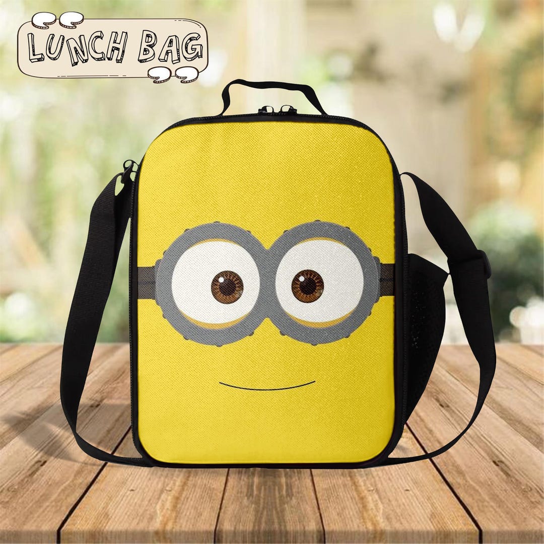 Minion Lunch Bag, Minion Lunch Bag, Custom Food Bag, Picnic Food Bag ...