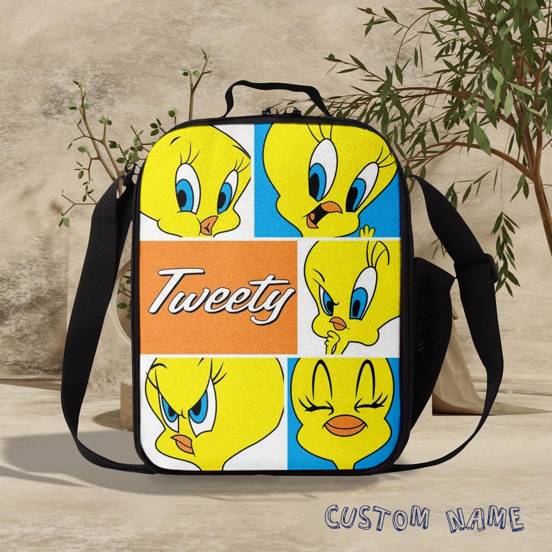 Tweety Bird Lunch Bag, Tweety Bird Lunch Bag, Custom Food Bag, Picnic ...
