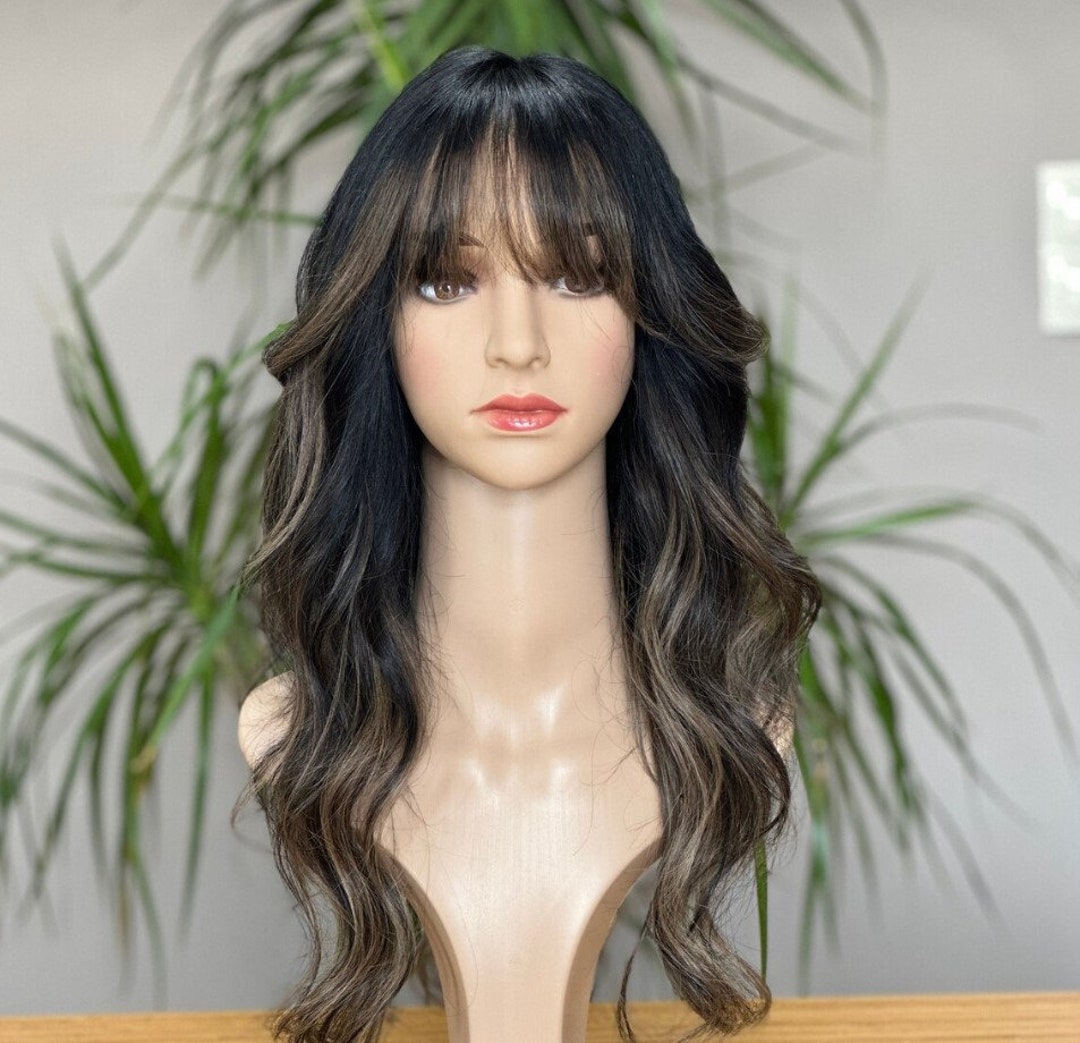 6x6" Luxury Lace Base Topper | Caramel Balayage | Human Hair Topper ...