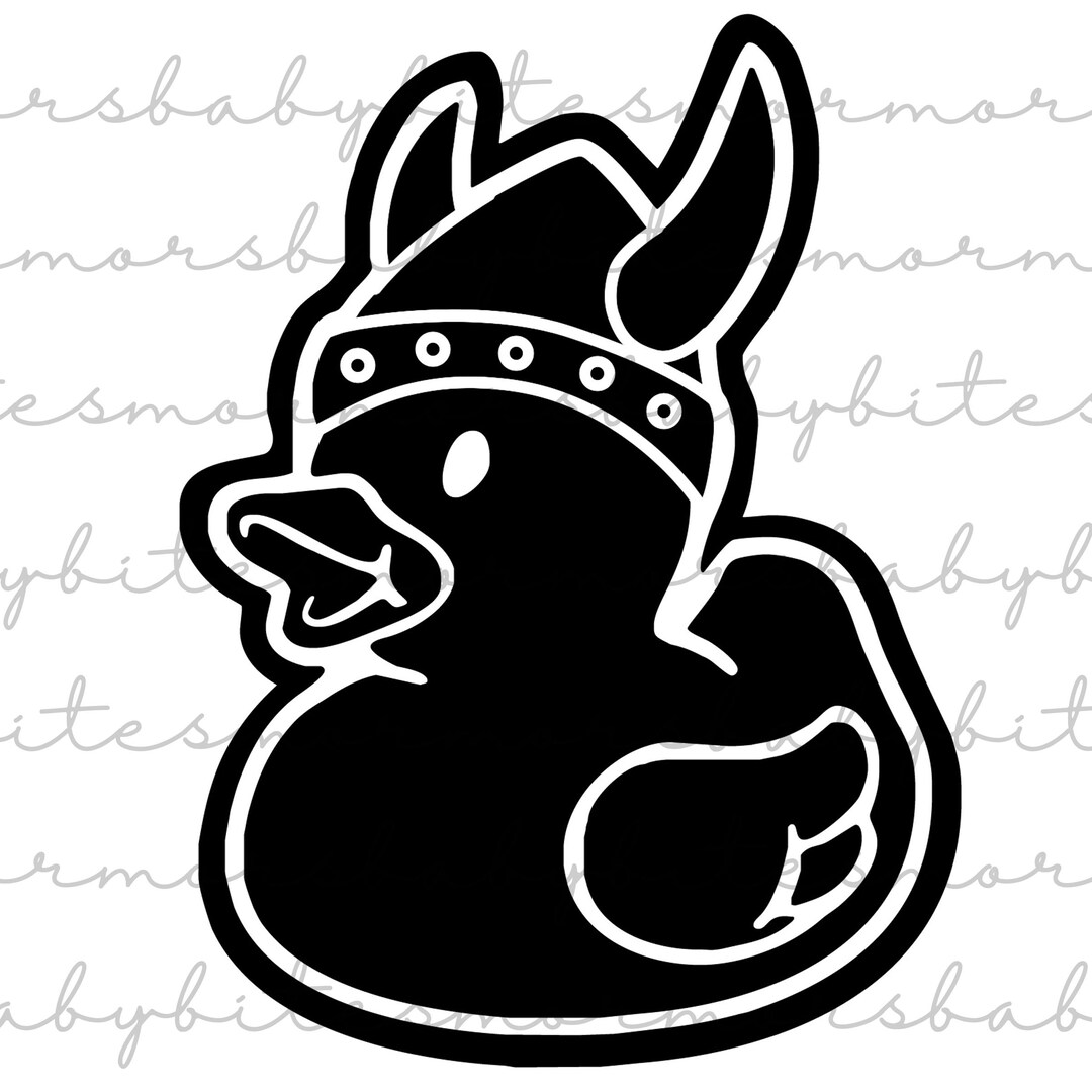 Viking Rubber Duck Vinyl Skin and Sticker Download for Instant Download ...