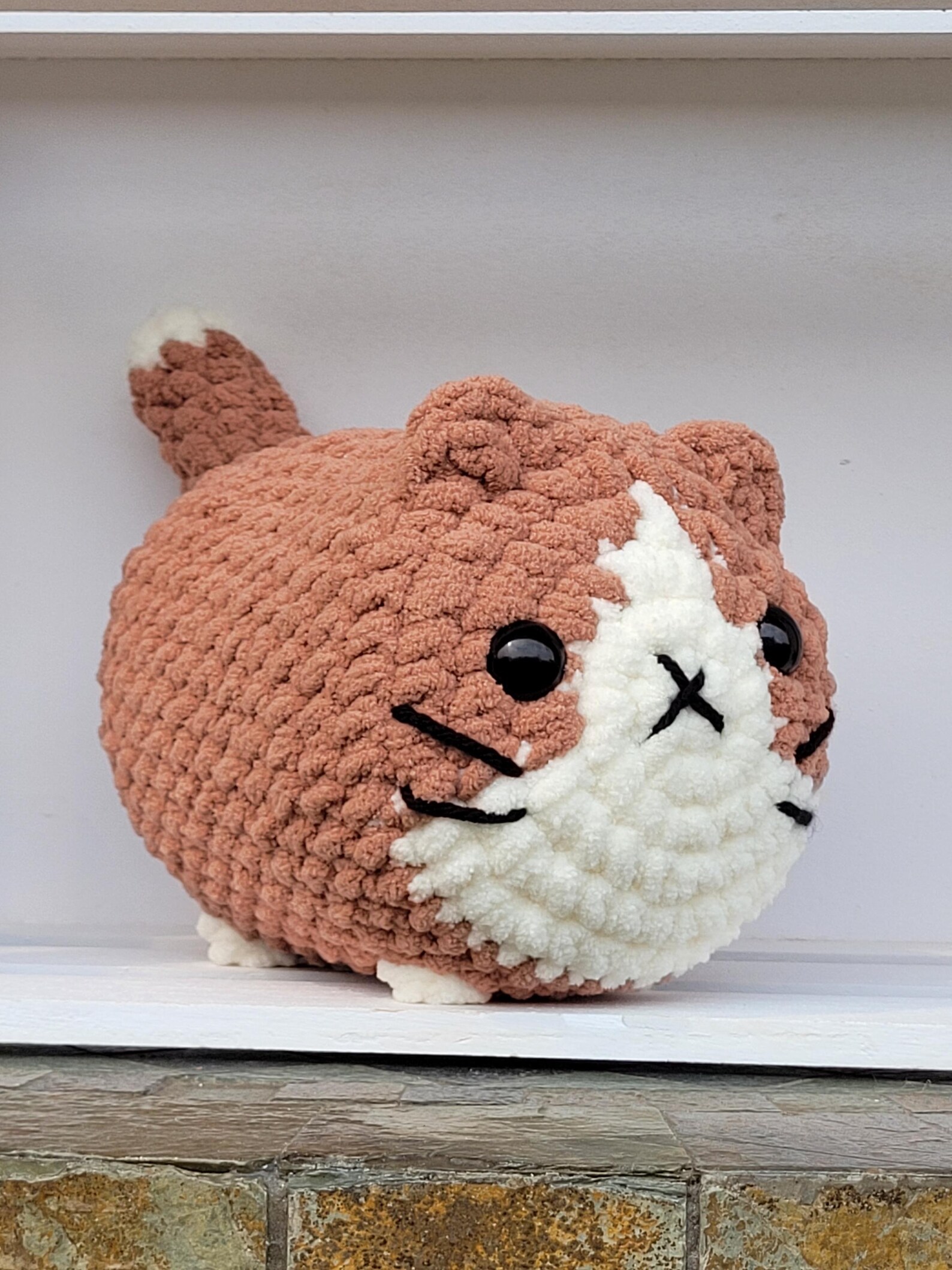 Customizable Crochet Tuxedo Loaf Cat Amigurumi Plushie Stuffed Animal ...