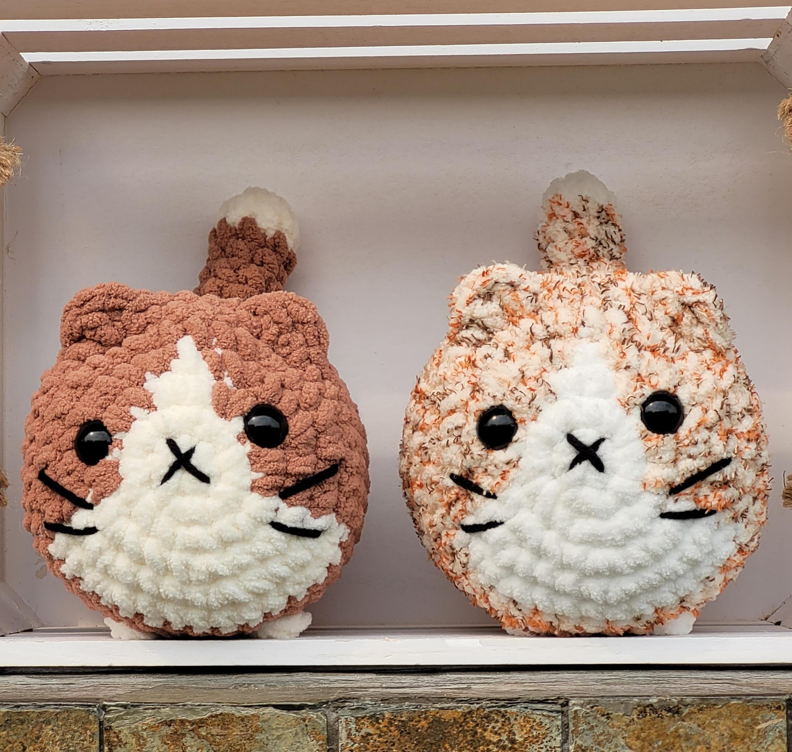 Customizable Crochet Tuxedo Loaf Cat Amigurumi Plushie Stuffed Animal ...
