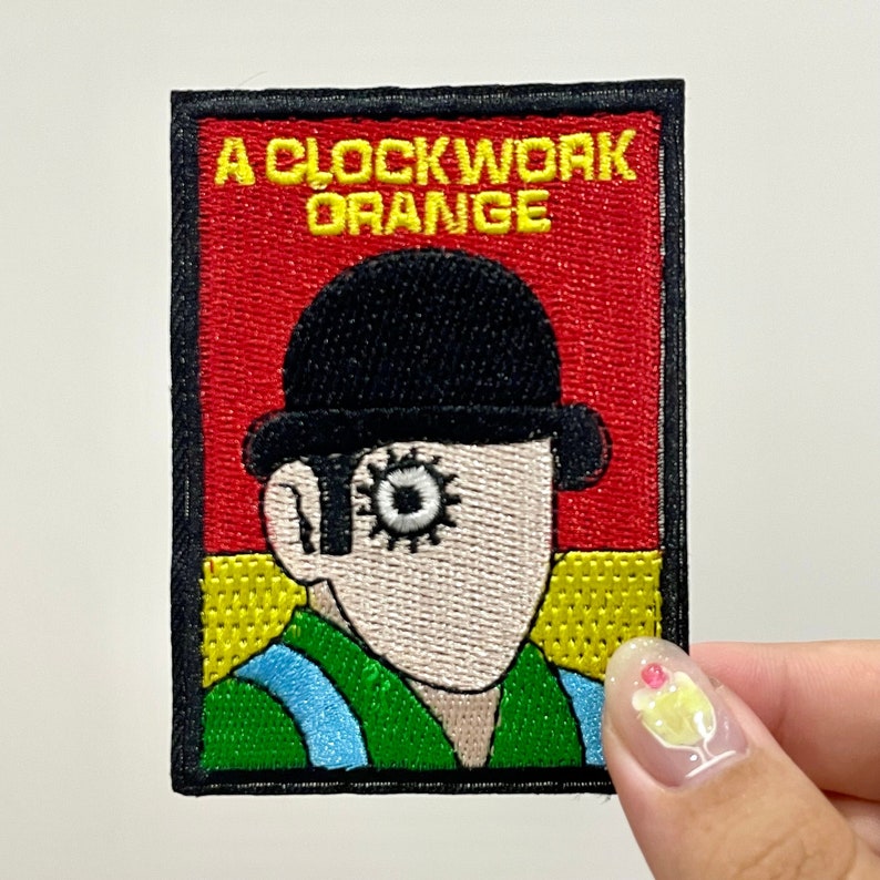 A Clockwork Orange DIY Embroidered Iron on Patch Sci-fi Movie, Movie Parody, Halloween, Funny ...