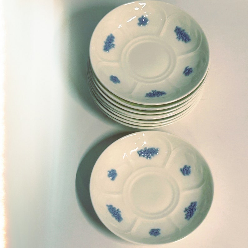 ADDERLEY BONE CHINA, Blue Chelsea Design, Smooth Embossed, Raised ...