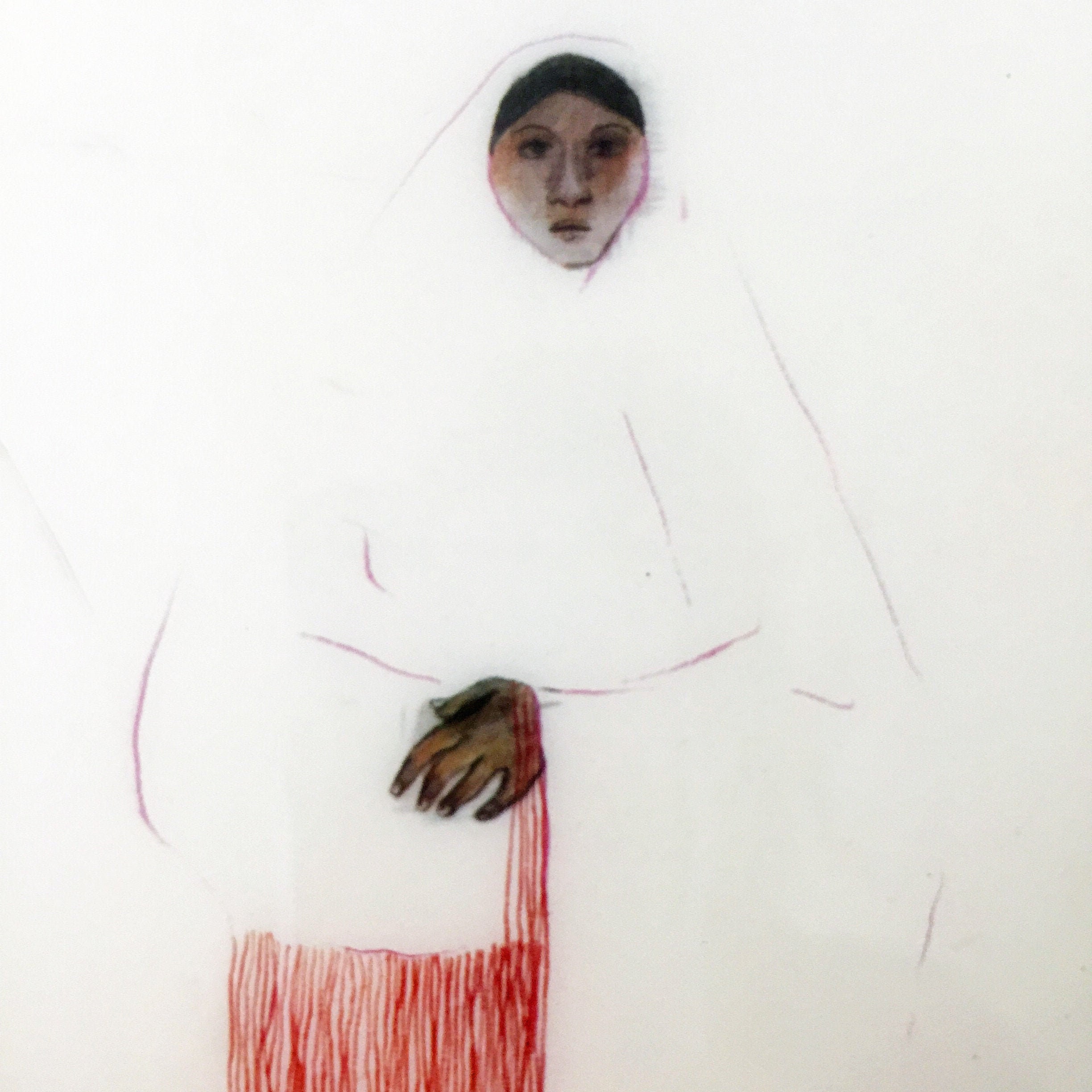 R.C. GORMAN CERAMIC TILE, Taos Pueblo Woman 1977, Navajo Nation Artist ...