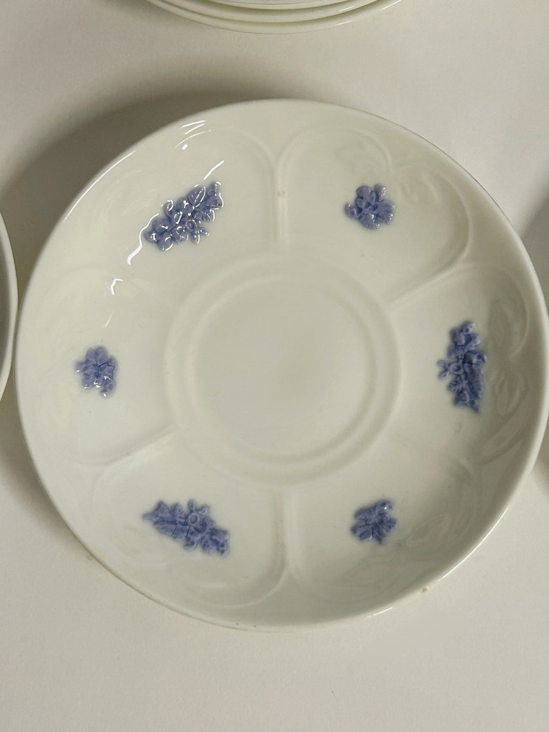 ADDERLEY BONE CHINA, Blue Chelsea Design, Smooth Embossed, Raised ...