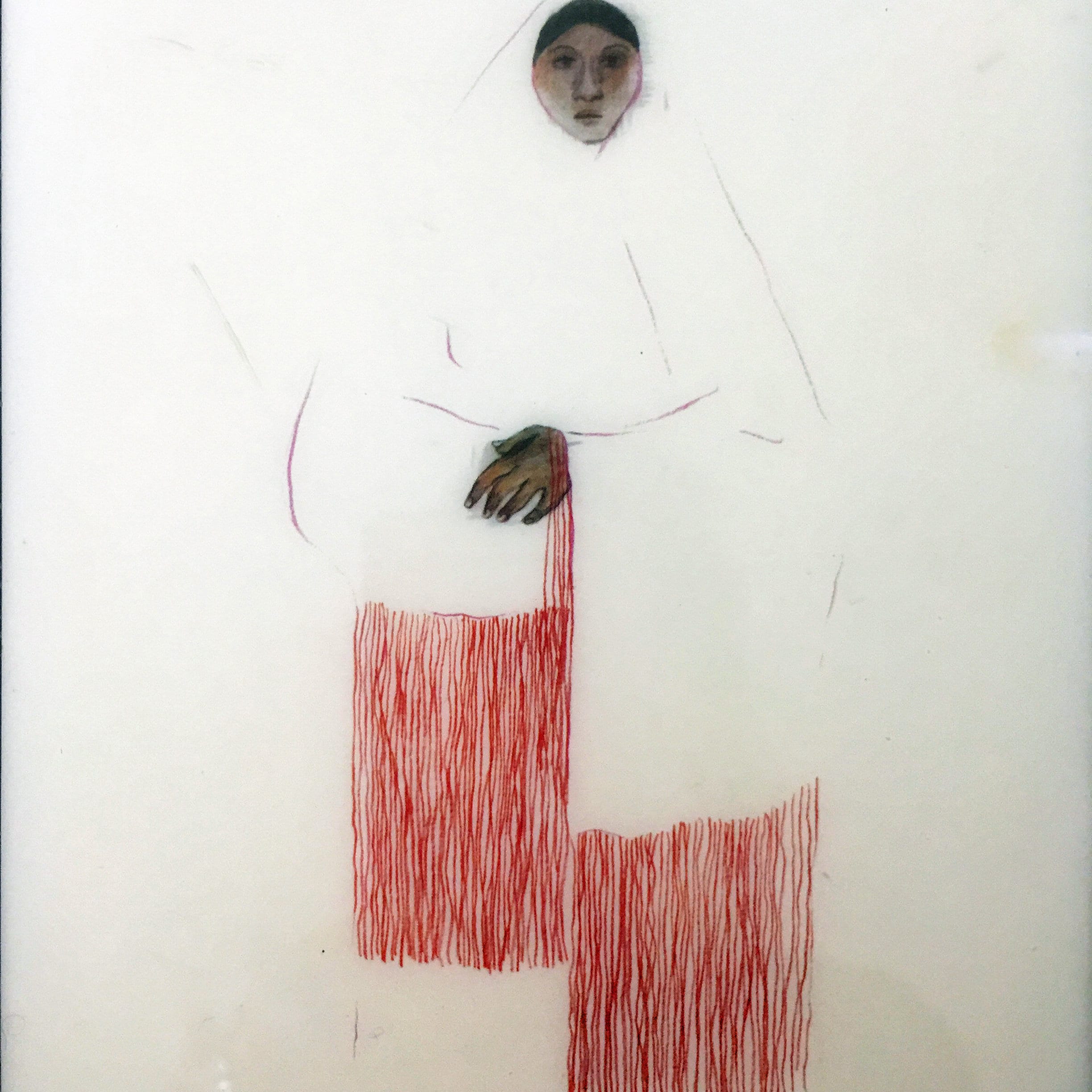 R.C. GORMAN CERAMIC TILE, Taos Pueblo Woman 1977, Navajo Nation Artist ...