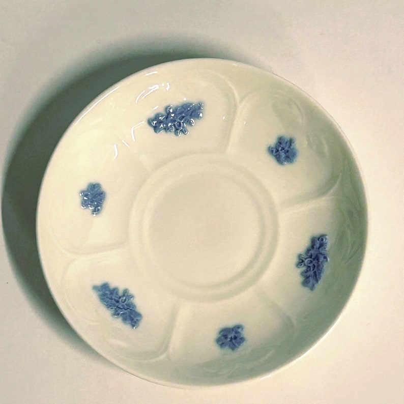 ADDERLEY BONE CHINA, Blue Chelsea Design, Smooth Embossed, Raised ...