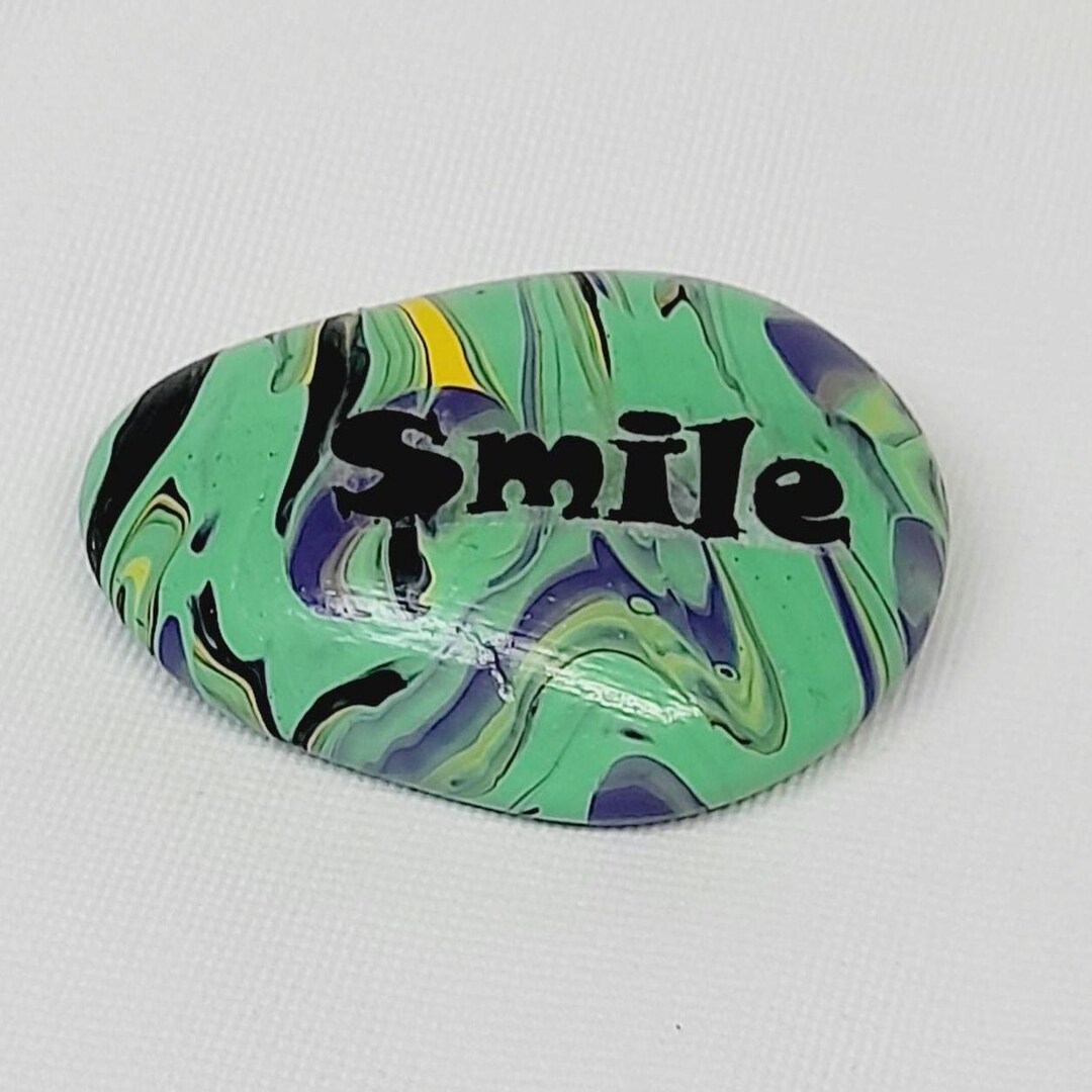 Hand Painted Rock Paperweight Stone Art Handmade Acrylic Art - Etsy