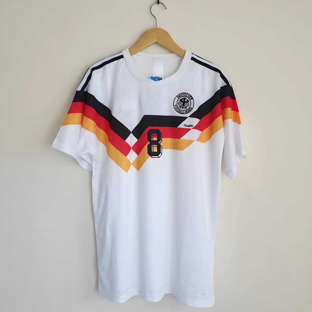 1990 Germany World Cup Retro Jersey Germany Retro Soccer 1990 Football ...