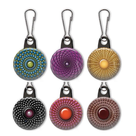 Gem zipper pull. Gem charm. Dragon eye gem charm. | Etsy