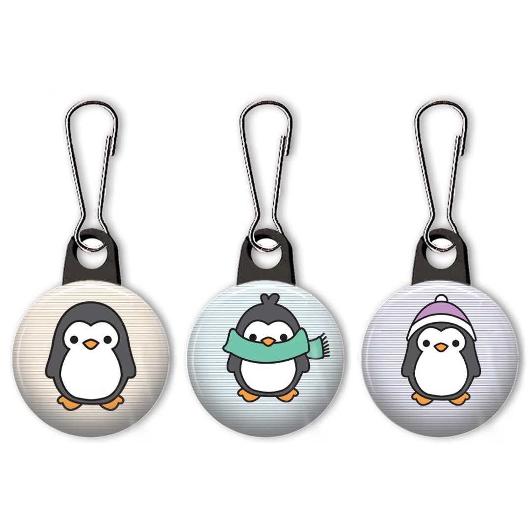 Penguin Zipper Pull. Penguin Charm. Penguin Party Favor. Secret Santa ...