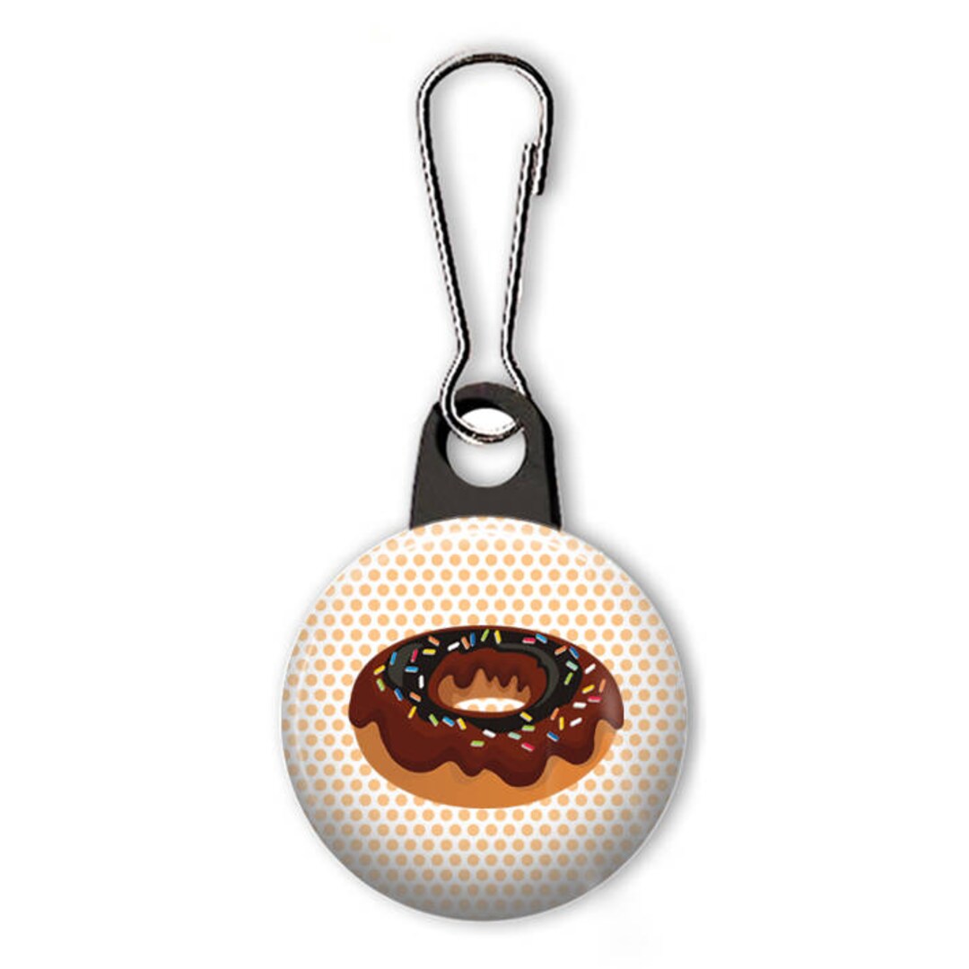 Donut Zipper Pull. Donut Charm. Doughnut Charm. Donut With Sprinkles ...