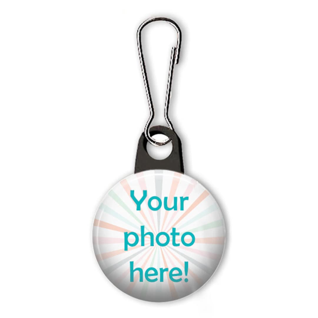 Custom Zipper Pull With Your Photo. Personalized Charm. Custom Charm ...