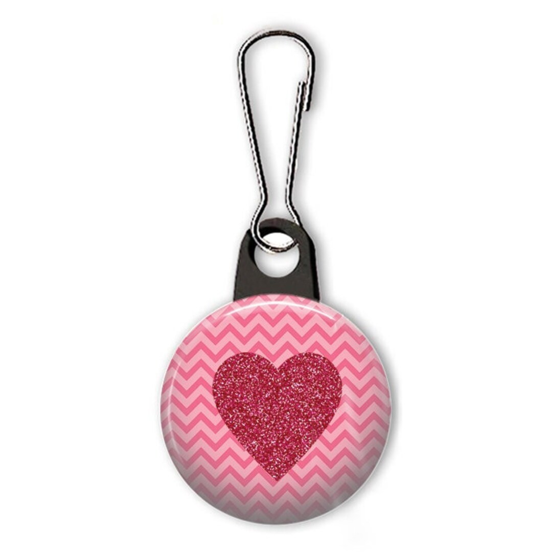 Heart Zipper Pull. Heart Charm. Zipper Pull for Your Wallet, Purse ...