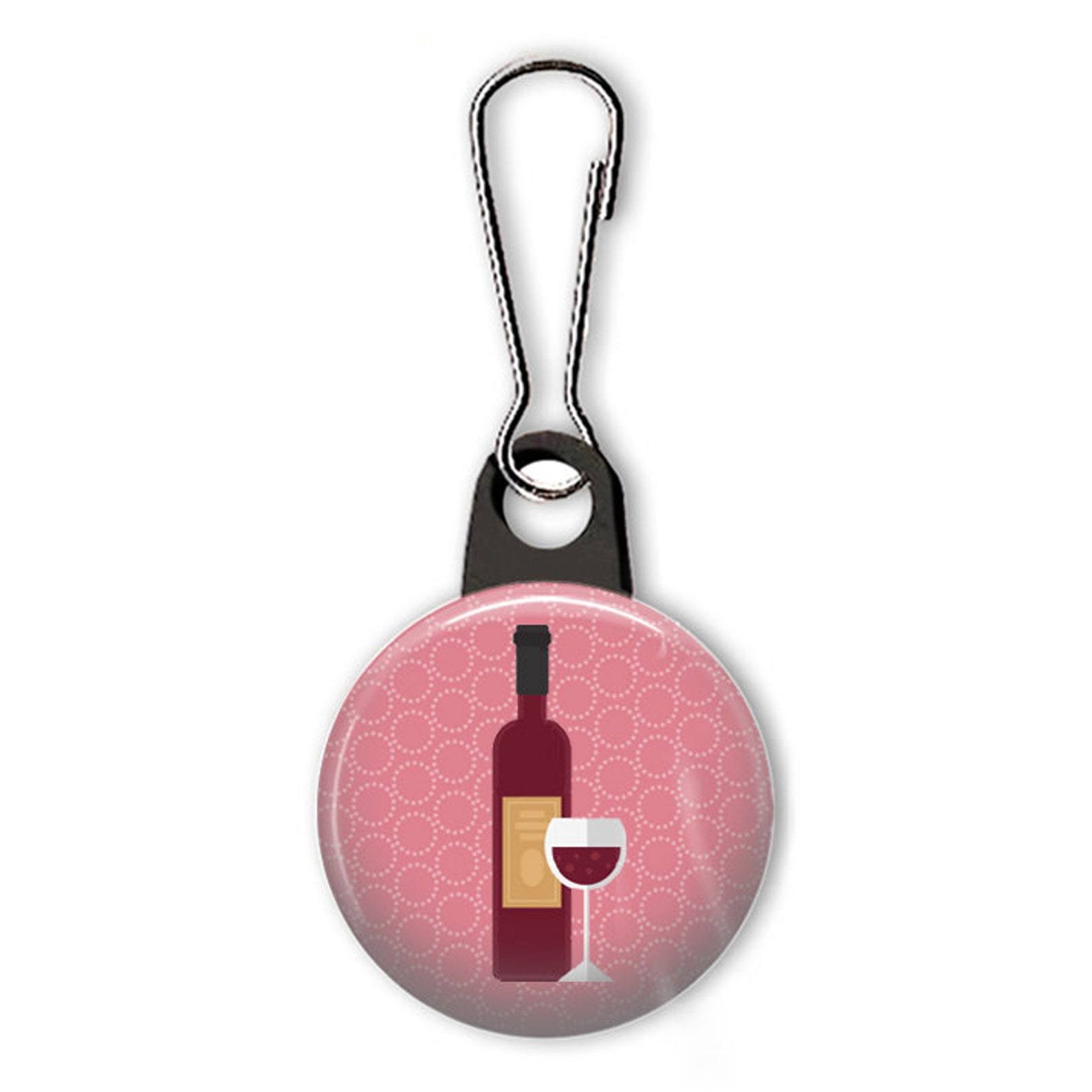 Wine Bottle Zipper Pull. Wine Bottle Charm. Wine Charm. Custom Zipper ...