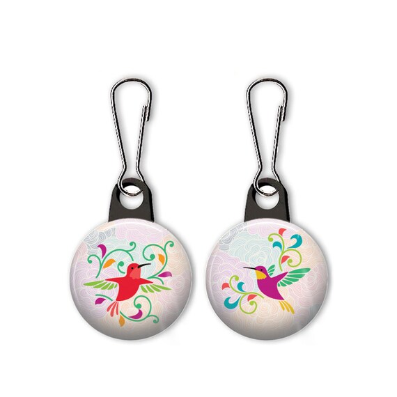 Hummingbird Zipper Pull. Hummingbird Charm. Bird Charm. | Etsy