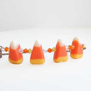Candy Corn Necklace - Halloween Necklace - Halloween Jewelry ...
