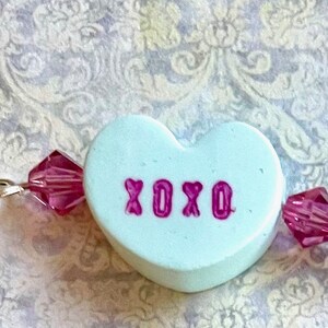 Candy Heart Necklace - Valentine's Day Jewelry - Candy Hearts - Etsy