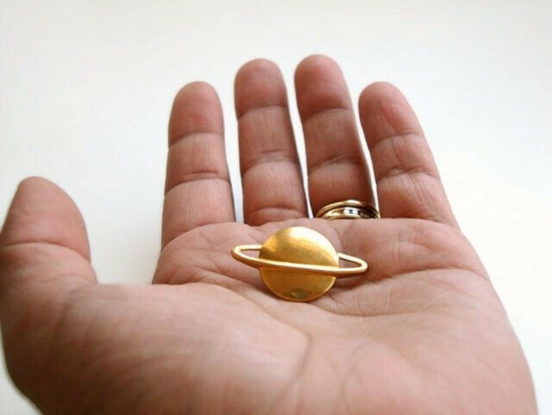 Vintage Brass Planet Saturn Pin Planet Pin Astronomy - Etsy