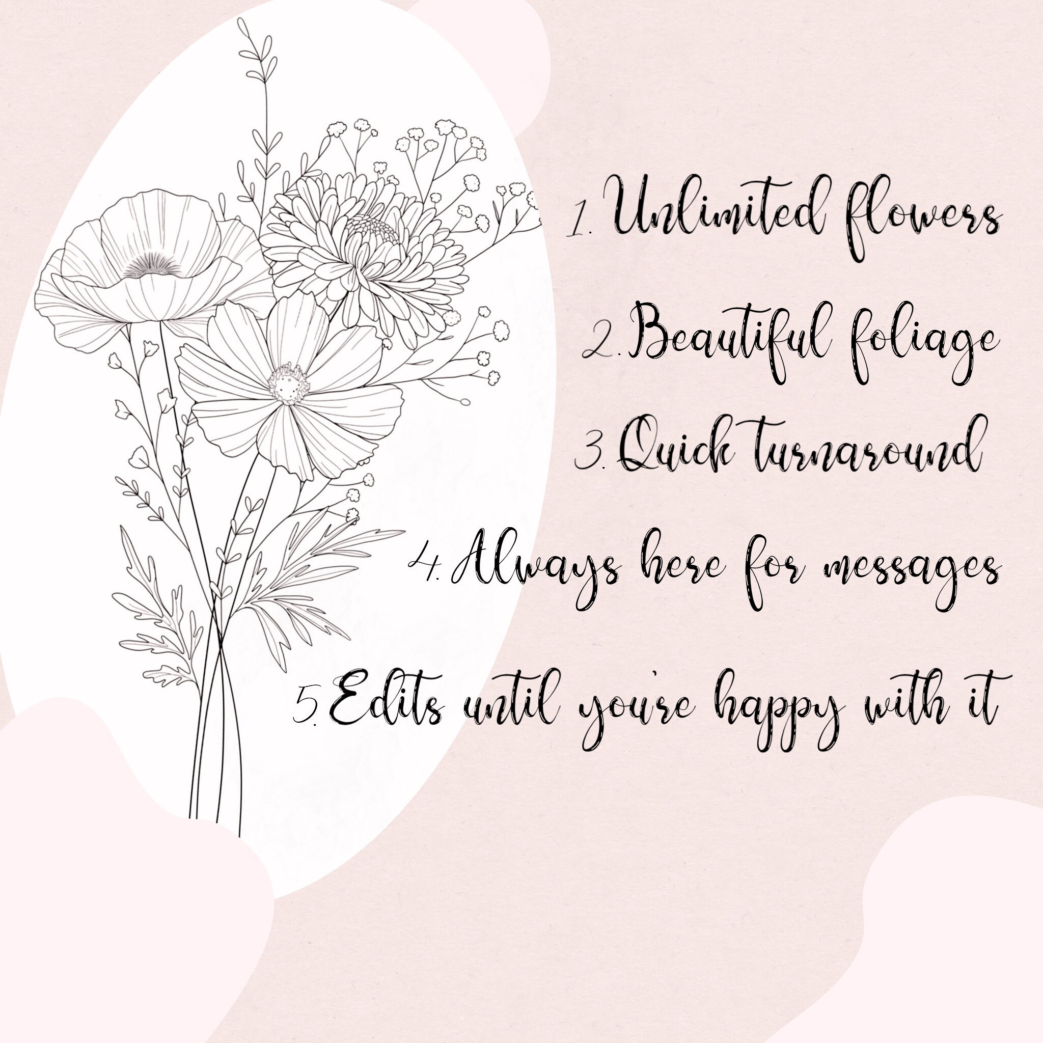 Custom Delicate Birth Flower Tattoo, Wildflower Birth Month Tattoo ...