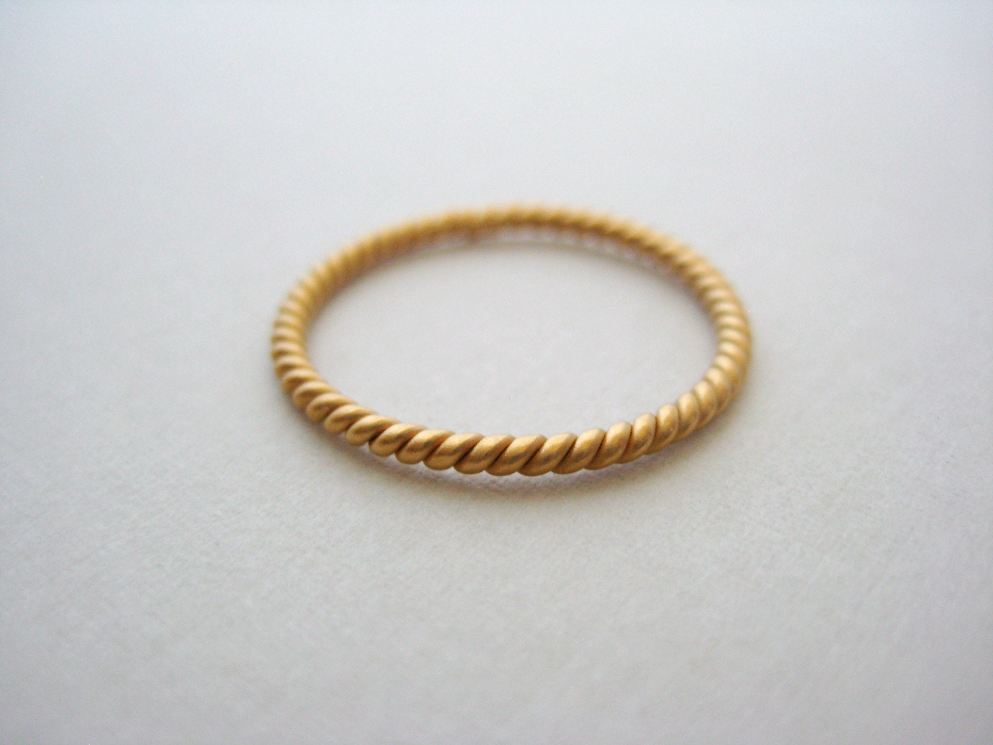 Gold Twist Ring Gold Twisted Wire Ring Gold Wire Ring - Etsy