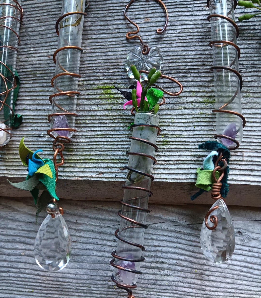 Chemistry Boro Glass Test Tube Rooting Jars Copper Wire Wrapped Window ...