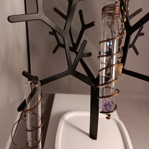 Chemistry Boro Glass Test Tube Rooting Jars Copper Wire Wrapped Window ...