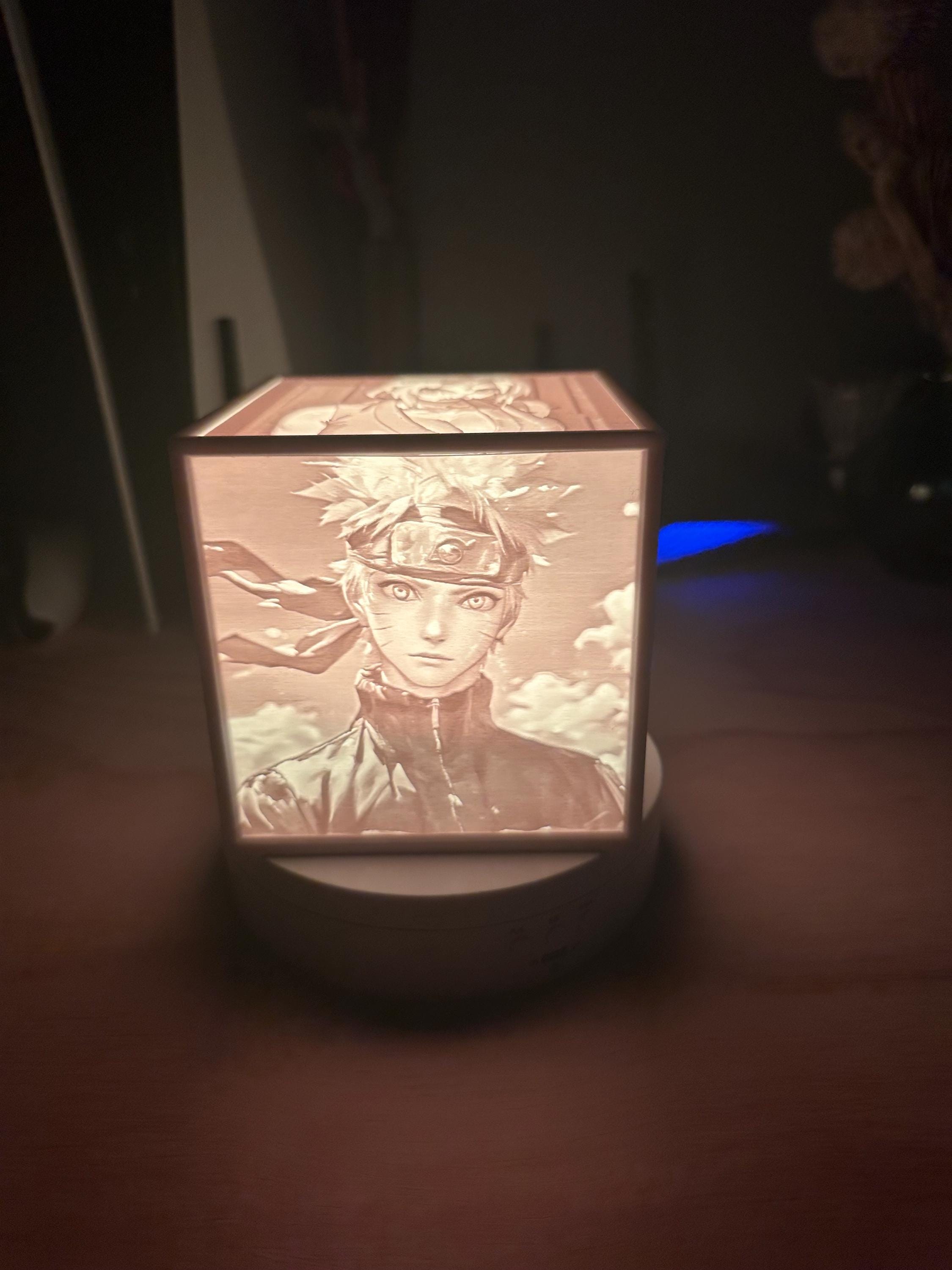 Naruto 3d Printed Lithophane Light Box - Etsy
