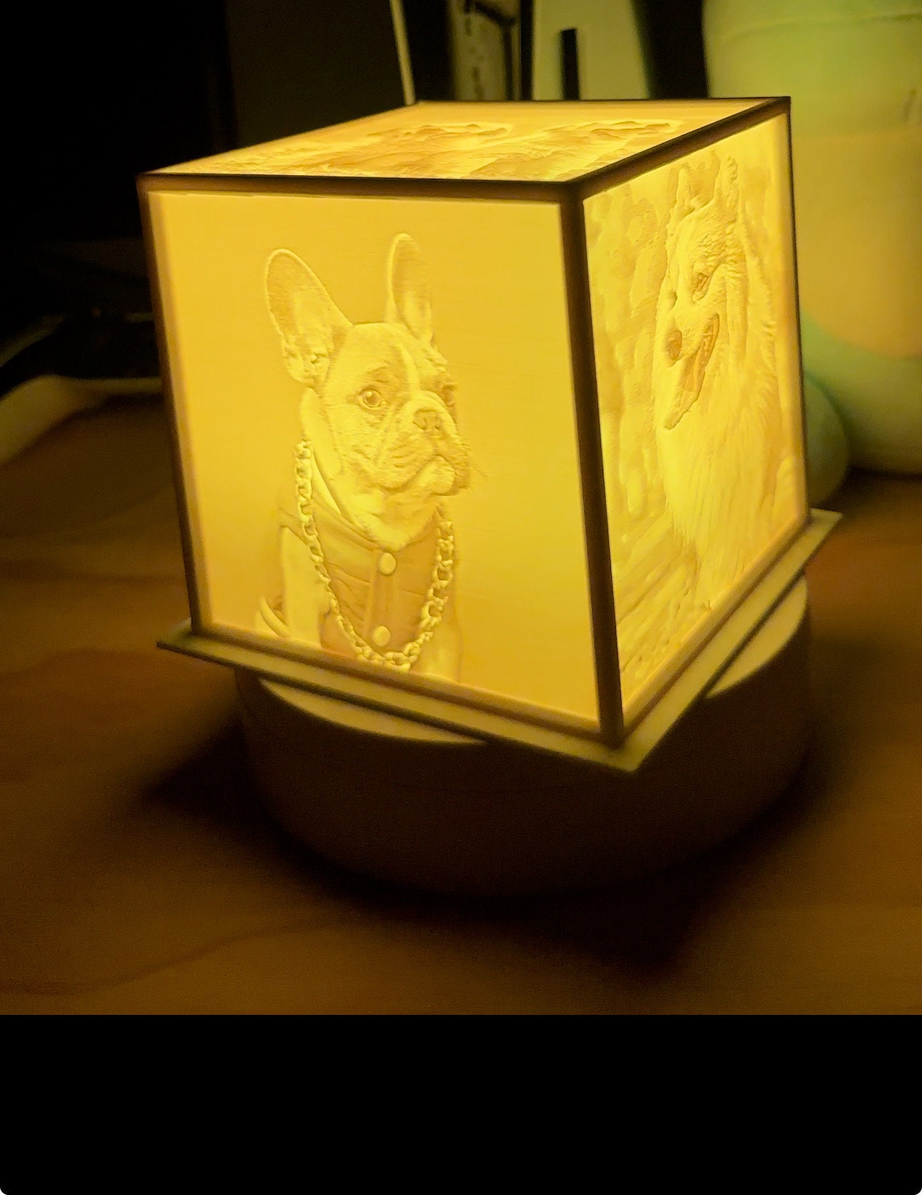 Personalized 3D Printed Lithophane Light Box – Custom Photo Lamp ...