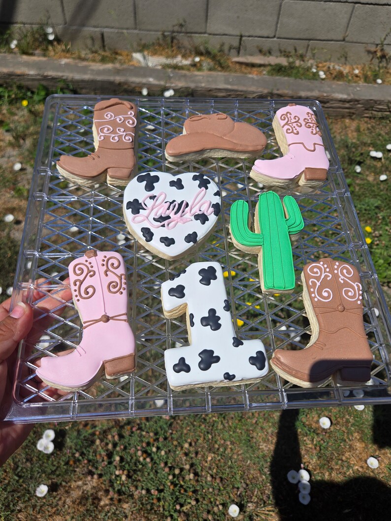 Cowgirl Theme Sugar Cookies - Etsy