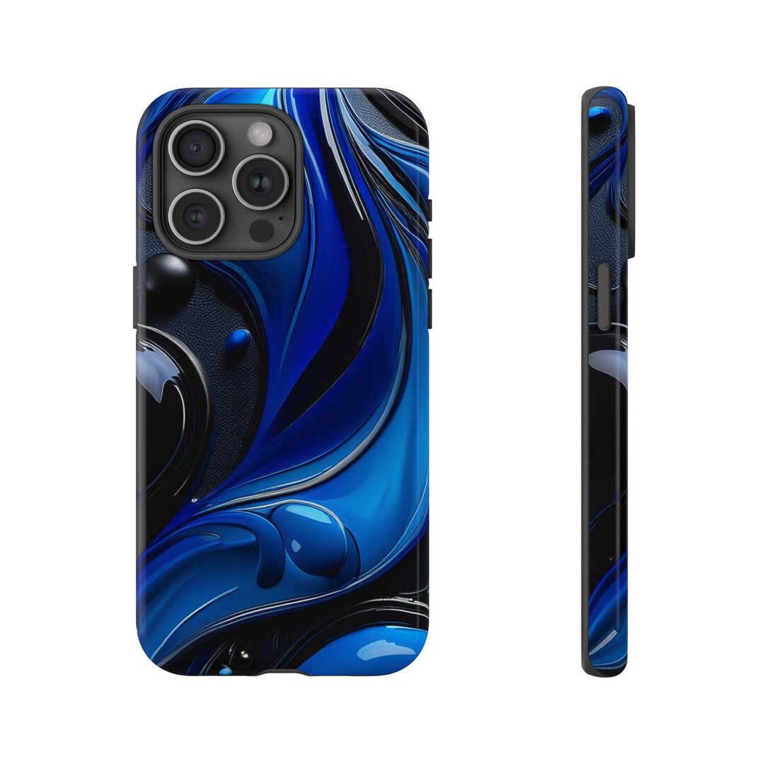 Blue and Black Style Pattern iPhone Samsung Samsung Galaxy Google Pixel ...