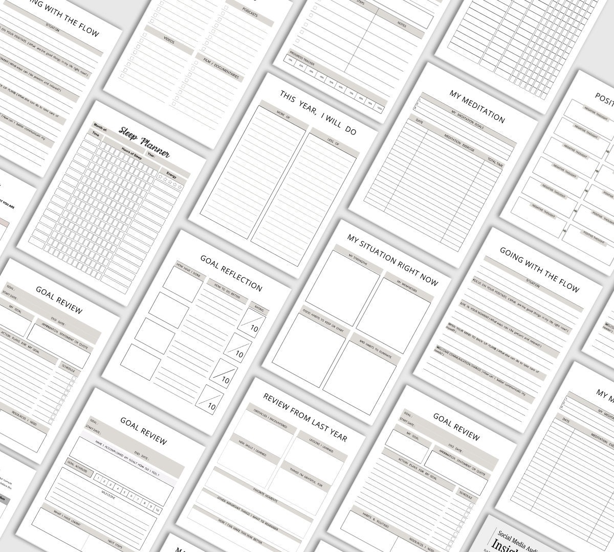 Personal Growth Journal, Guided Self-reflection Notebook, Mindfulness ...