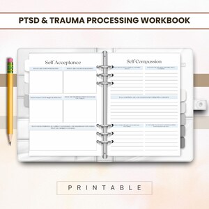 PTSD & Trauma Processing Workbook, Mental Health Journal, Workbook for ...