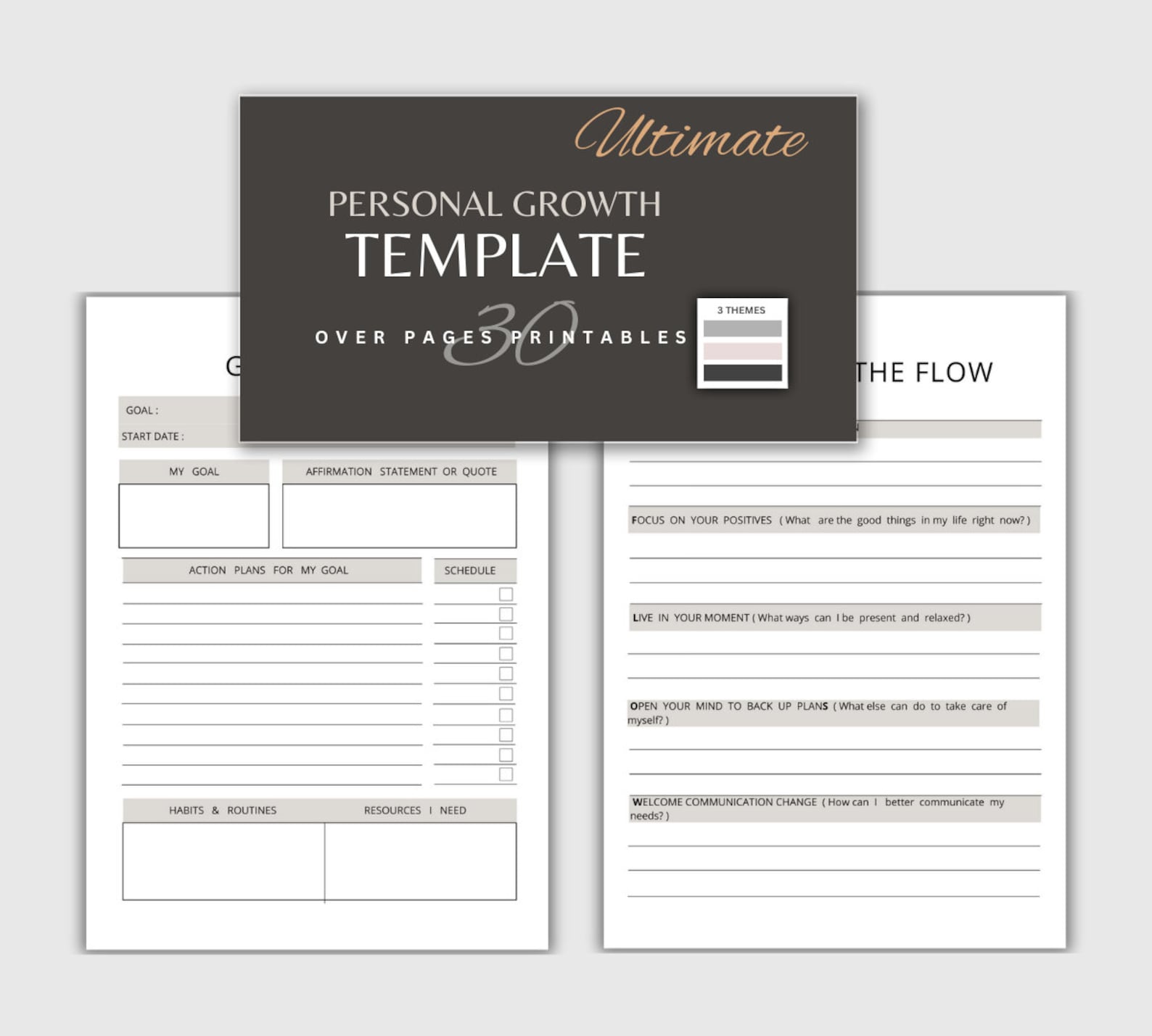 Personal Growth Journal, Guided Self-reflection Notebook, Mindfulness ...