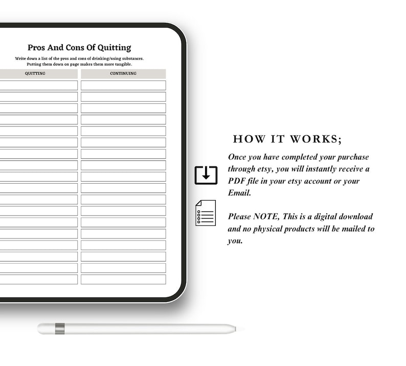 Addiction Recovery Planner: Sobriety Journal & Tracker (digital ...
