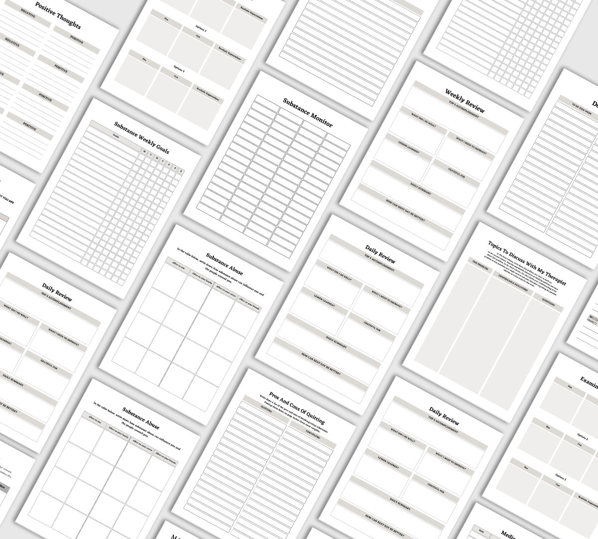 Addiction Recovery Planner: Sobriety Journal & Tracker (digital ...