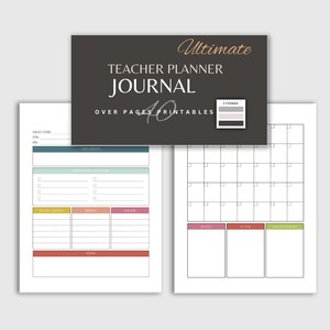 Teacher Planner, Academic Agenda, School Organizer, Lesson Plan Book ...