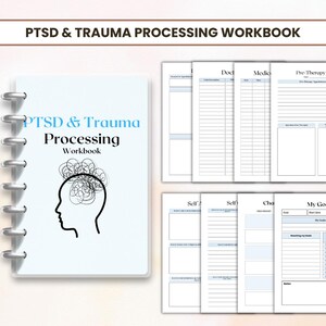 PTSD & Trauma Processing Workbook, Mental Health Journal, Workbook for ...