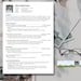 Modern Blue & White Resume Template: Clean CV Design (digital Download ...