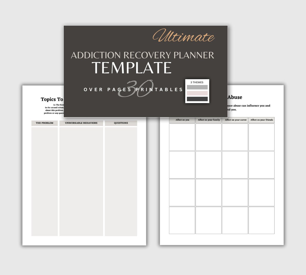 Addiction Recovery Planner: Sobriety Journal & Tracker (digital ...