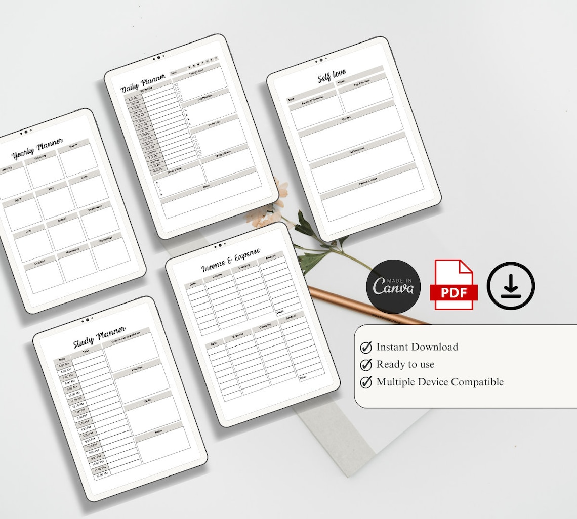 Personal Growth Journal, Guided Self-reflection Notebook, Mindfulness ...