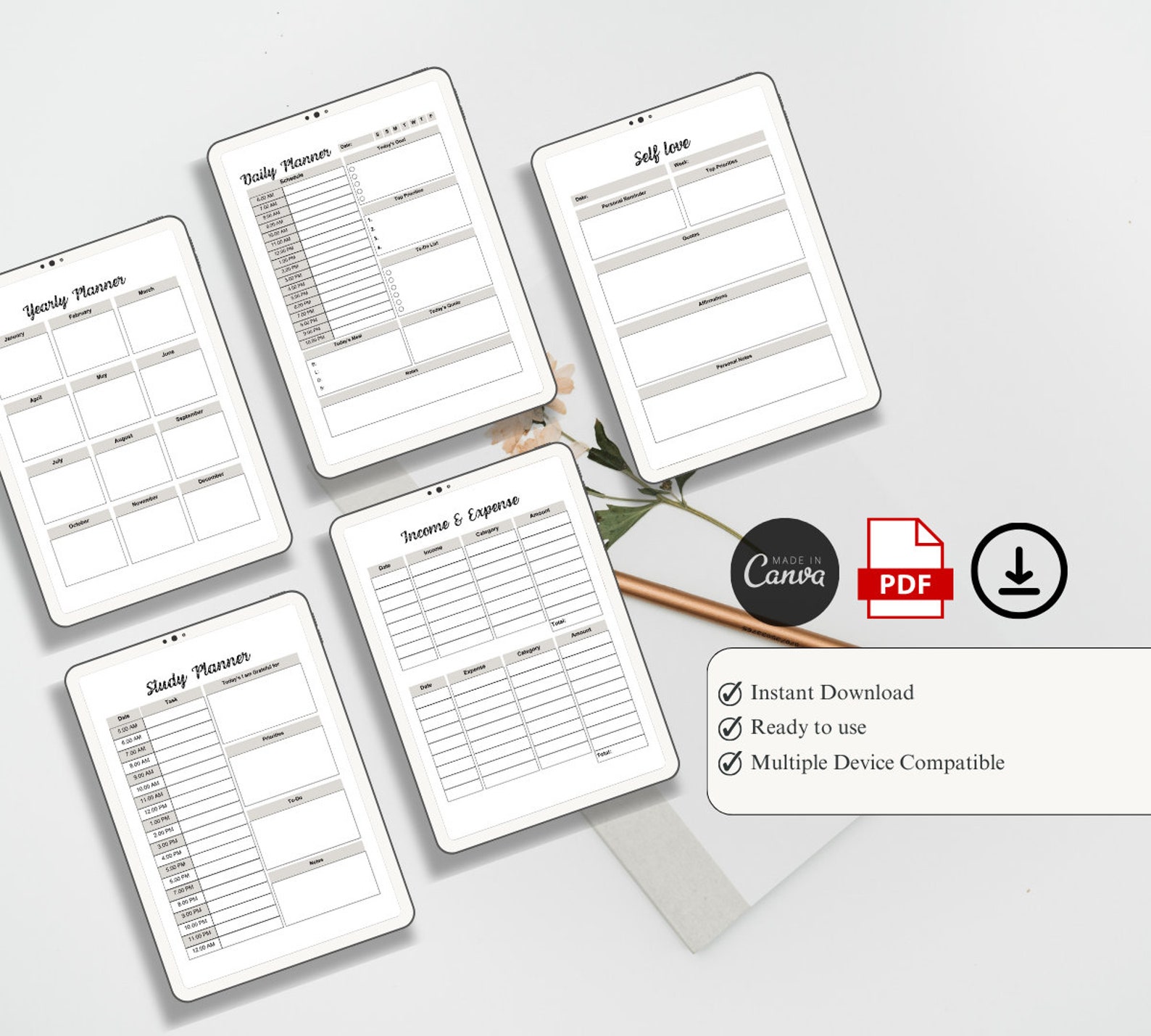 Personal Growth Journal, Guided Self-reflection Notebook, Mindfulness ...