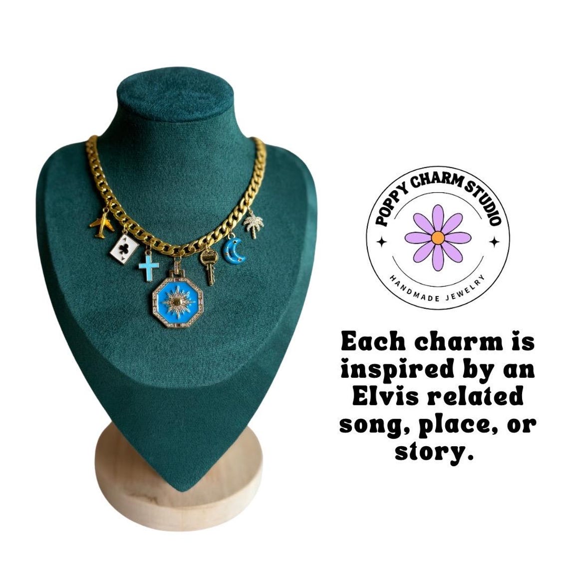 Custom Charm Necklace for Elvis Fans. Gift for Elvis Fans, Elvis Gift ...