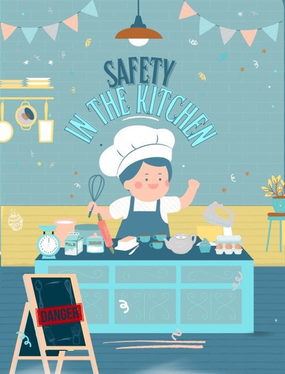 Kitchen Safety Tips Guide Safe Cooking Practices for Kids Digital Food ...